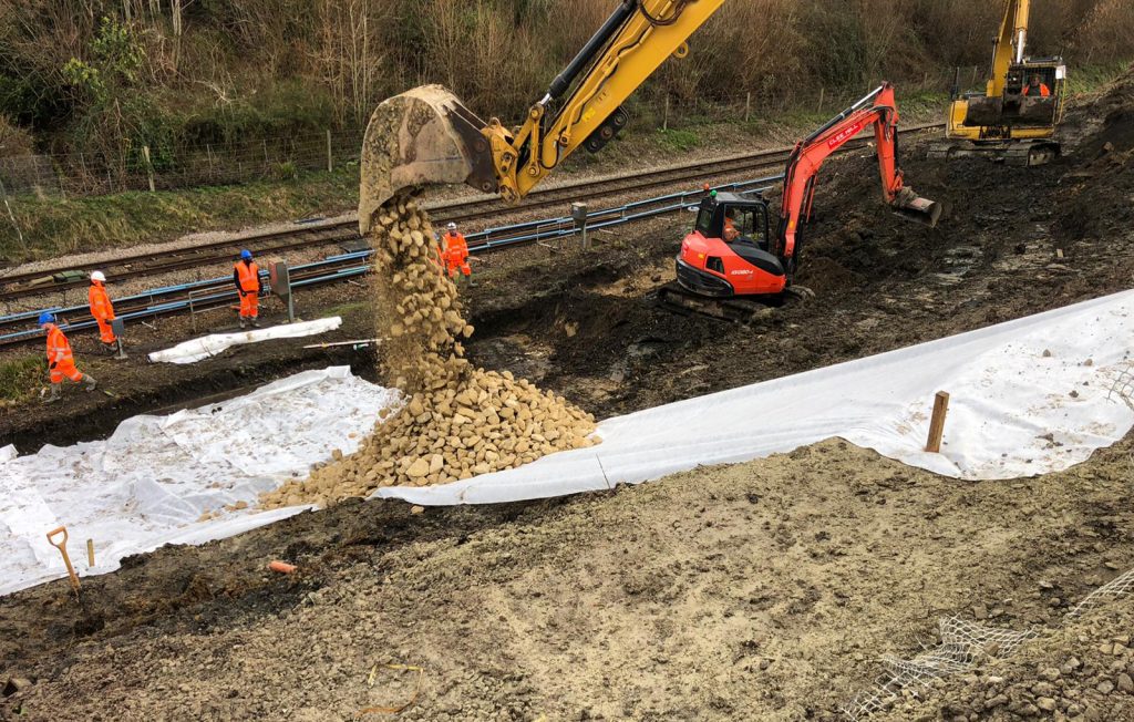 Hever Station Emergency Cutting Works | CK Rail
