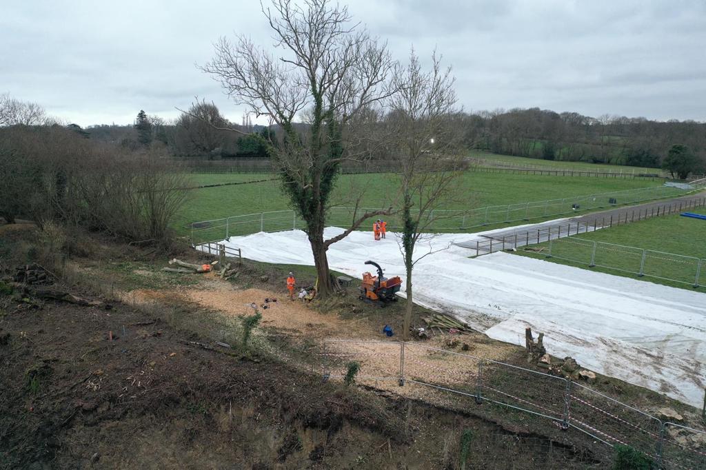 Hever Station Emergency Cutting Works | CK Rail