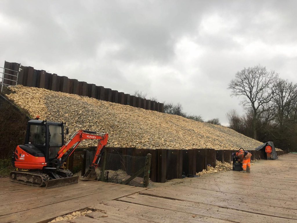 Edenbridge Emergency Embankment Works | CK Rail